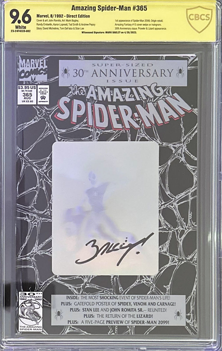 Amazing Spider-Man #365 CBCS 9.6 Signed by Mark Bagley – Afshari Comics